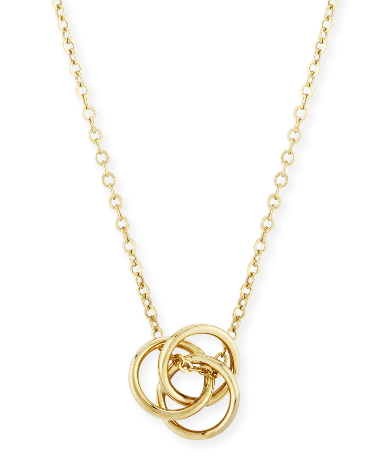 Click here for Love Knot Necklace Set in 14k Yellow Gold - Gold prices