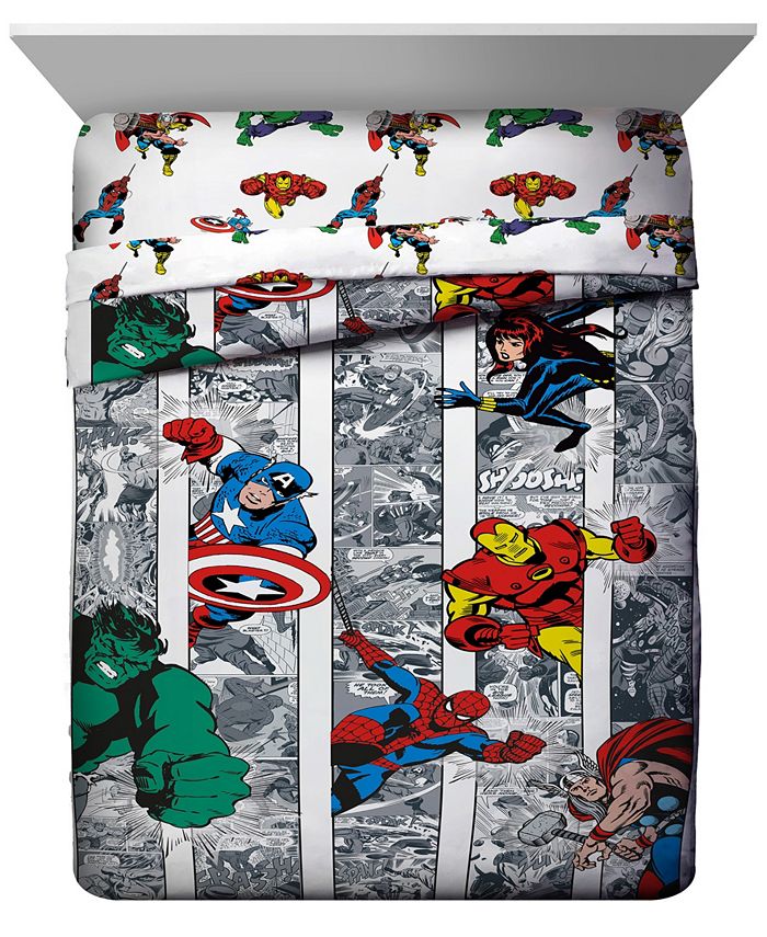 Disney Marvel Comic Twin 6-Pc. Comforter Set - Macy's