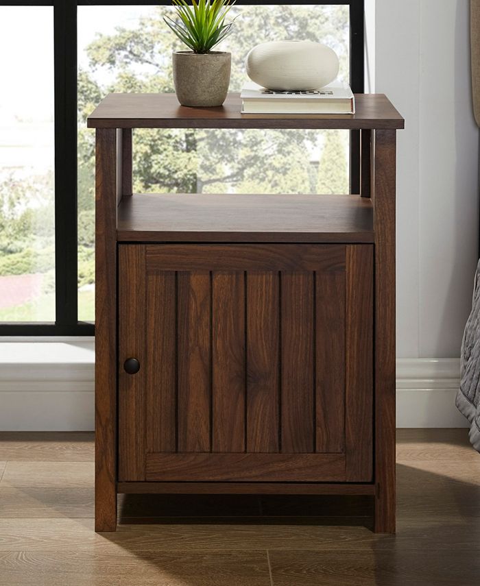Walker Edison Grooved Door Side Table - Macy's