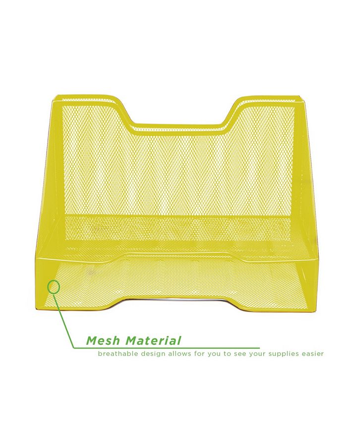 Mind Reader 3 Section Desk File Organizer, Document Letter Tray For ...