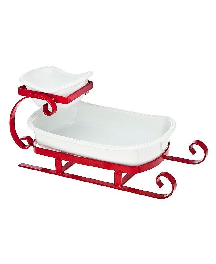 Godinger Sleigh 2 Tier Server - Macy's
