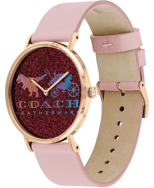 COACH Women's Rexy And Carriage Perry Leather Strap Watch 36mm ...