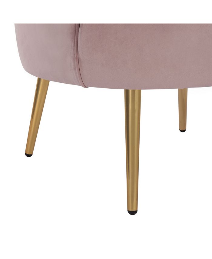 Novogratz Collection Presley Modern Glam Seashell Accent Chair - Macy's