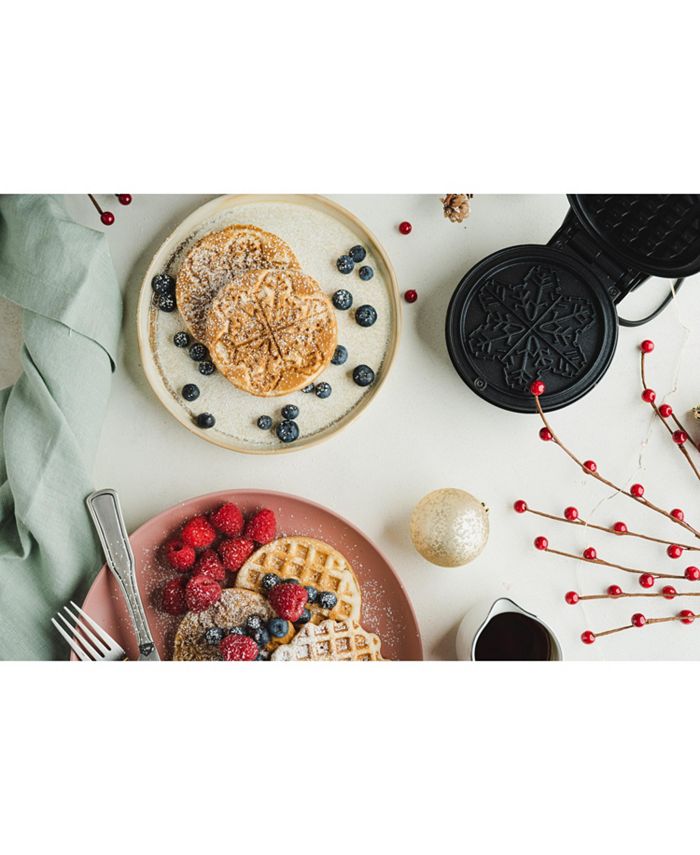 Bella Mini-Waffle Maker Snowflake - Macy's