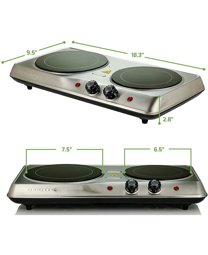 OVENTE Double-Plate and Cooktop Electric Infrared Burner - Macy's