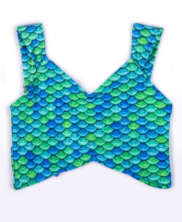 Fin Fun Big Girls Scale-Print Crop Top - Macy's