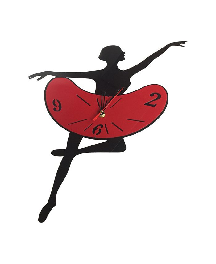 Creative Motion Artistic Acrylic Clock with Dancer Design - Macy's