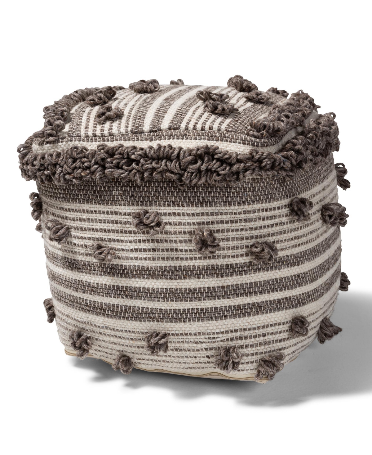 Click here for Eligah Pouf Ottoman - Ivory prices