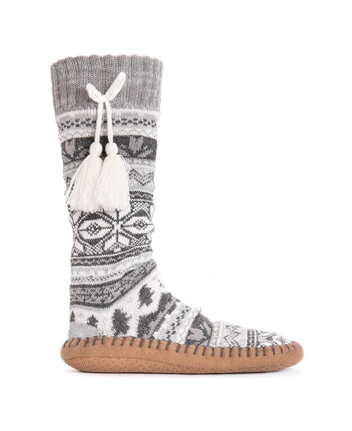 Muk Luks Women's Slipper Socks with Tassels - Macy's