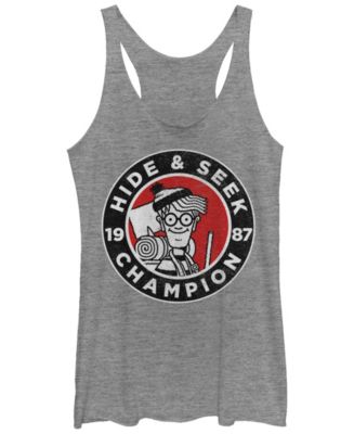 Fifth Sun Where's Waldo Hide and Seek Champion Tri-Blend Racer Back ...