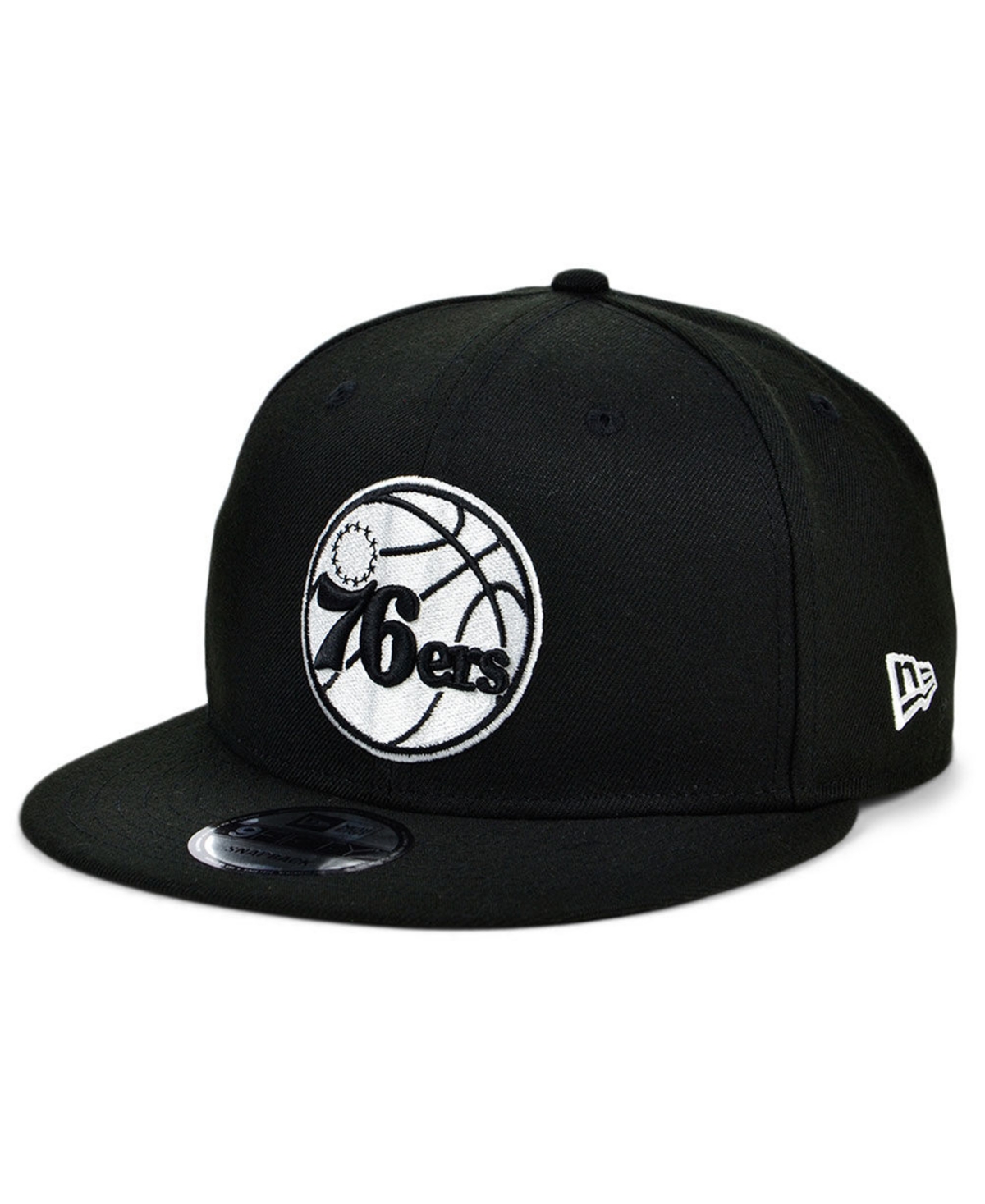 Click here for New Era Philadelphia 76ers Black White 9FIFTY Snap... prices