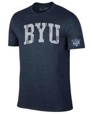 Retro Brand Men's BYU Cougars Oversized Arch Dual Blend T-Shirt - Macy's