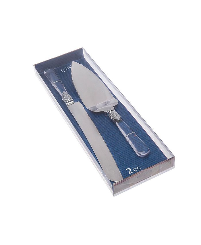 Godinger 2 Piece Cake Serving Set Clear - Macy's