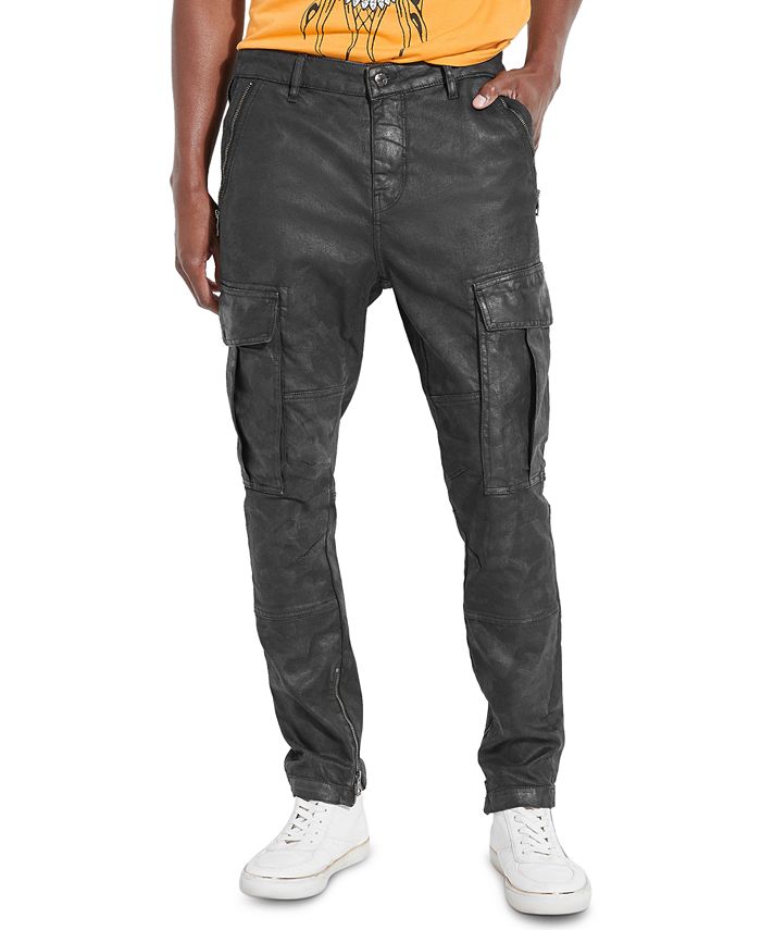 GUESS Men's Stretch Denim Cargo Pants - Macy's