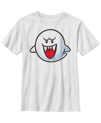 Fifth Sun Nintendo Big Boy's Super Mario Boo Face Short Sleeve T-Shirt ...