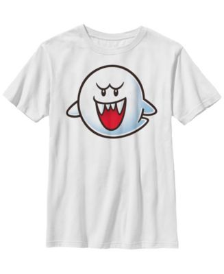 Fifth Sun Nintendo Big Boy's Super Mario Boo Face Short Sleeve T-Shirt ...