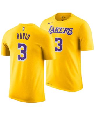 Nike Men's Anthony Davis Los Angeles Lakers Icon Player T-Shirt - Macy's