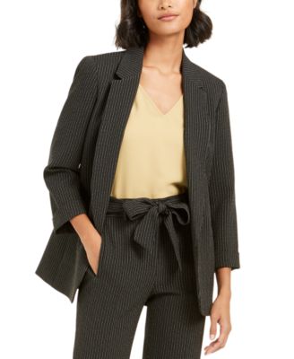 Bar III Pinstripe Open-Front Blazer, Created for Macy's - Macy's