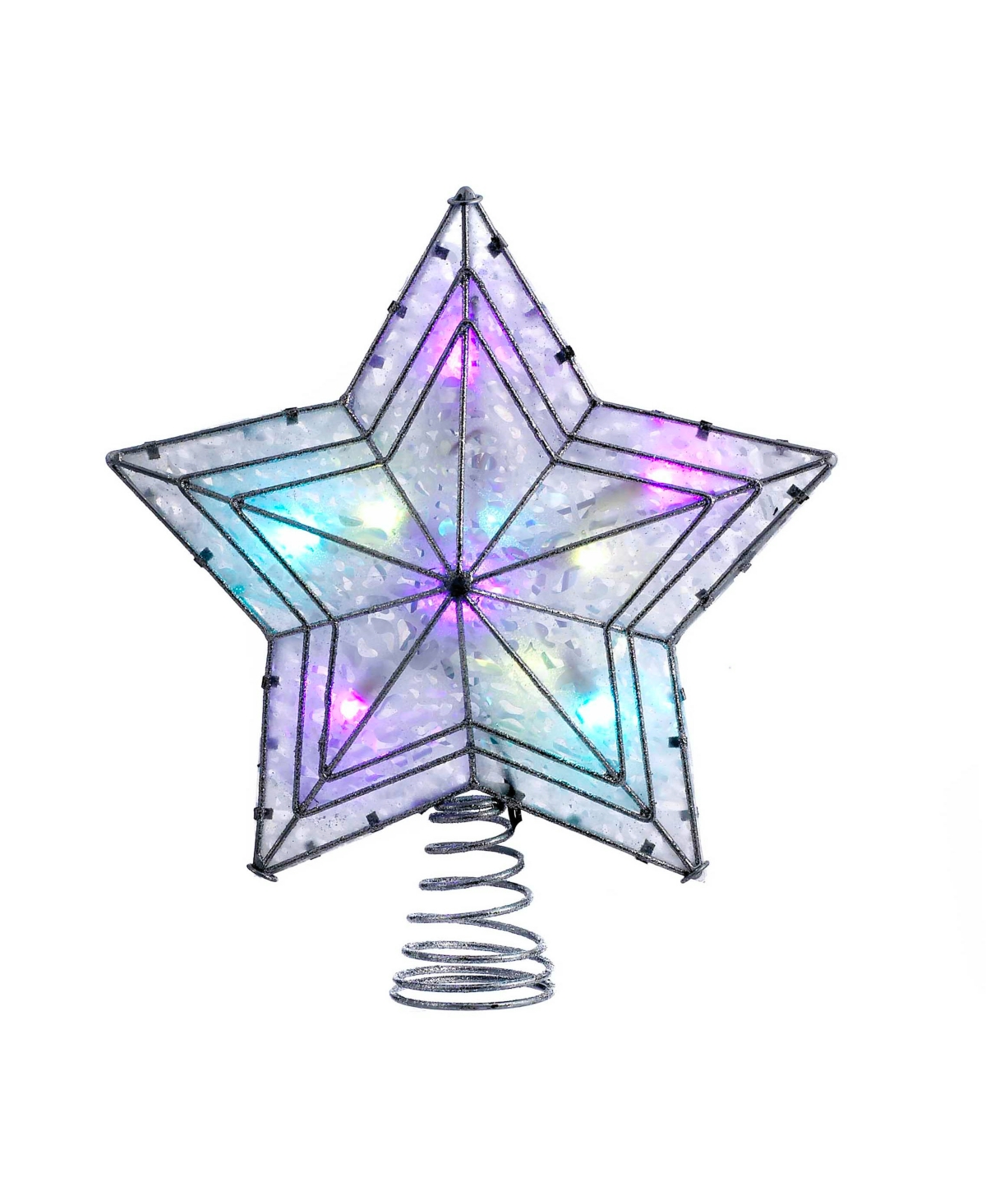 Kurt Adler Ul 10-light Led Color-changing Star Treetop In Multicolored ...