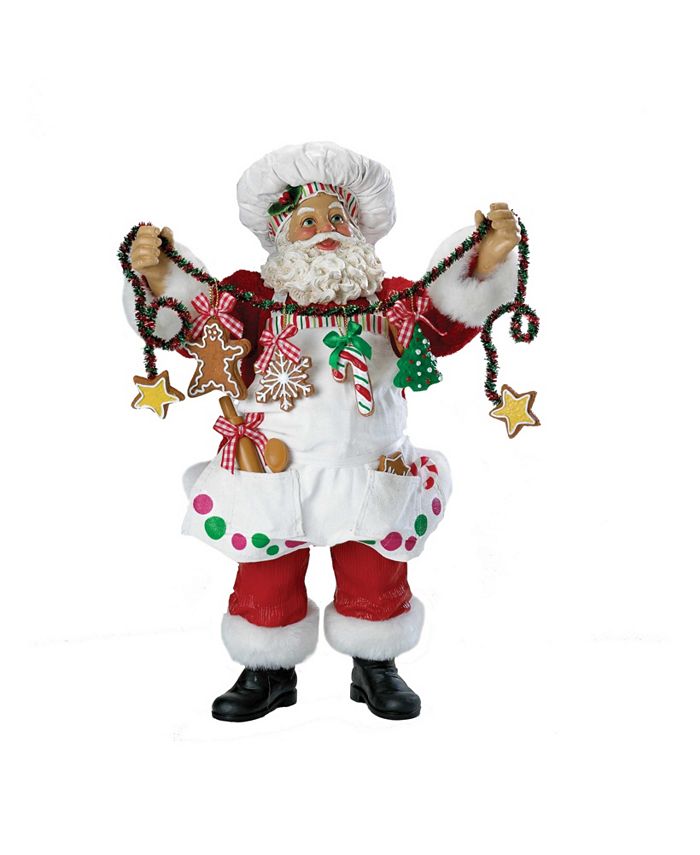 Kurt Adler 12-Inch Fabriché Christmas Chef Santa - Macy's