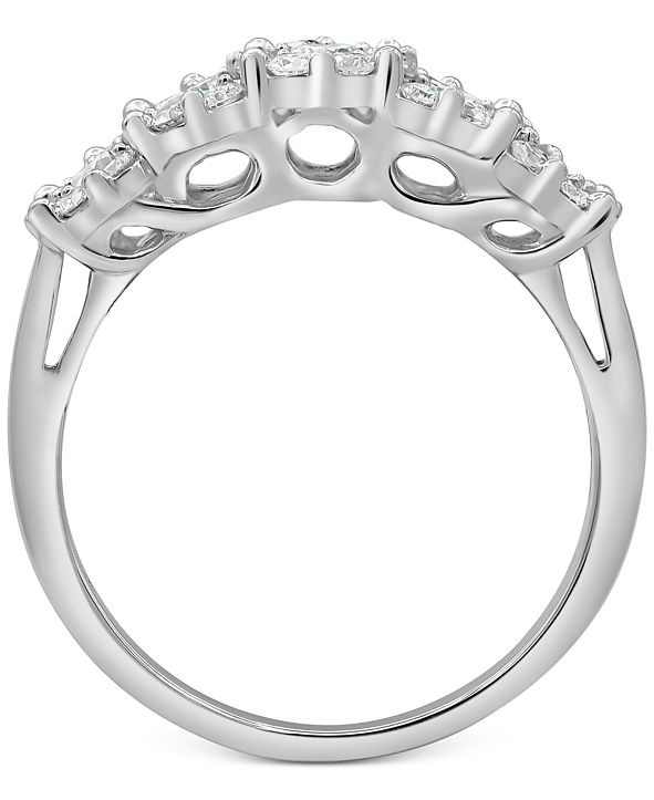 Forever Grown Diamonds Lab-Created Diamond Horizontal Cluster Statement ...