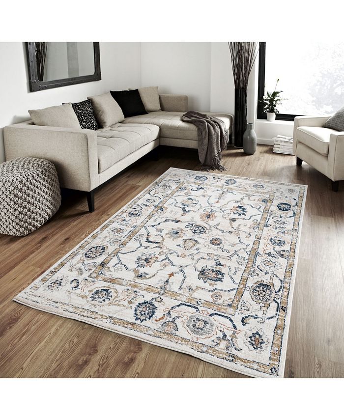 Asbury Looms Century Mythos 4500 11126 69 Beige 5'3" x 7'2" Area Rug ...