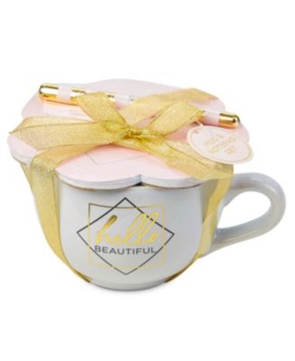 Tri-Coastal Design Large "Hello Beautiful" Mug and Stationary Set - Macy's