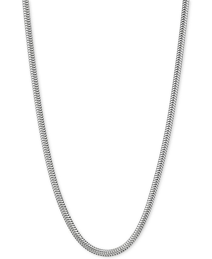 Giani Bernini Snake Link 18" Chain Necklace in Sterling Silver - Macy's