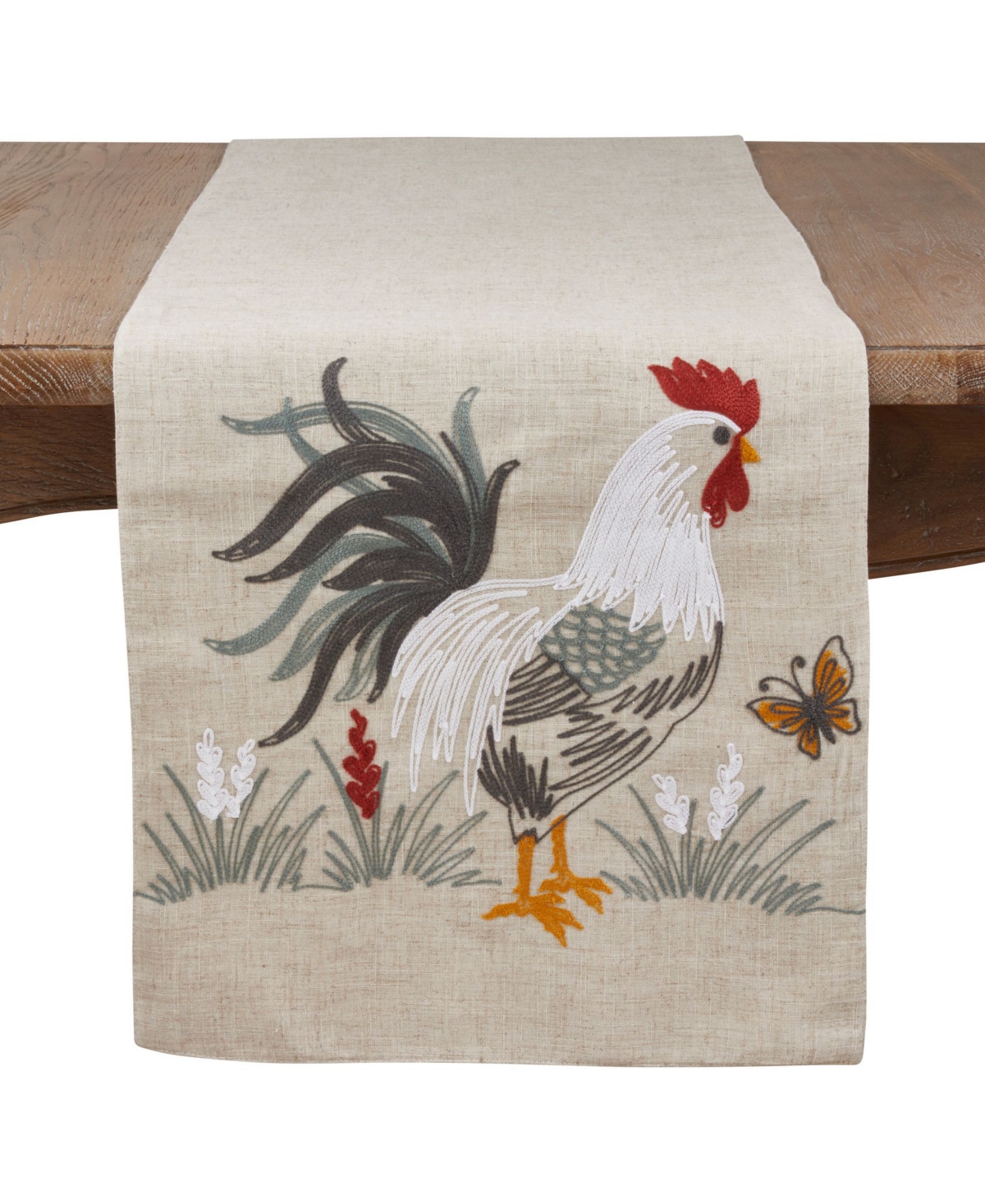 Click here for Saro Lifestyle Long Table Runner with Embroidered... prices