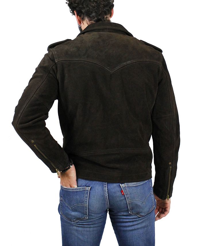 Frye Men's Suede Biker Jacket - Macy's