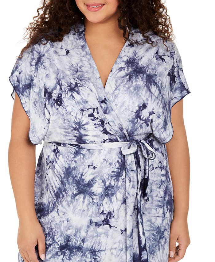 Becca ETC Plus Size Tide Pool Printed Cover-Up Kimono - Macy's