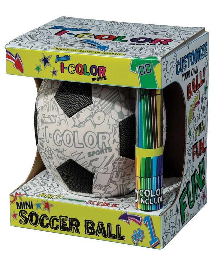 Franklin Sports I - Color Mini Soccer Ball With 10 Marking Pens - Macy's