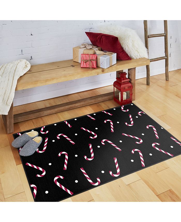 Mohawk Candy Canes Accent Rug, 24" x 40" - Macy's