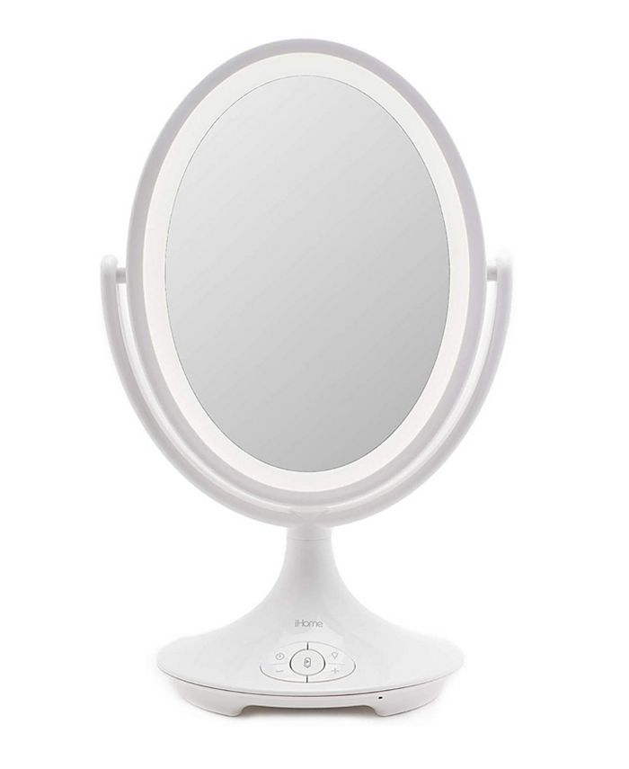 iHome Beauty Magnify 6" Double-sided Vanity Mirror with Bluetooth Audio ...