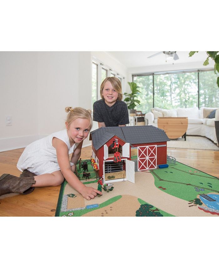 Schleich Farm World Large Barn and with Animals and Accessories Toy ...