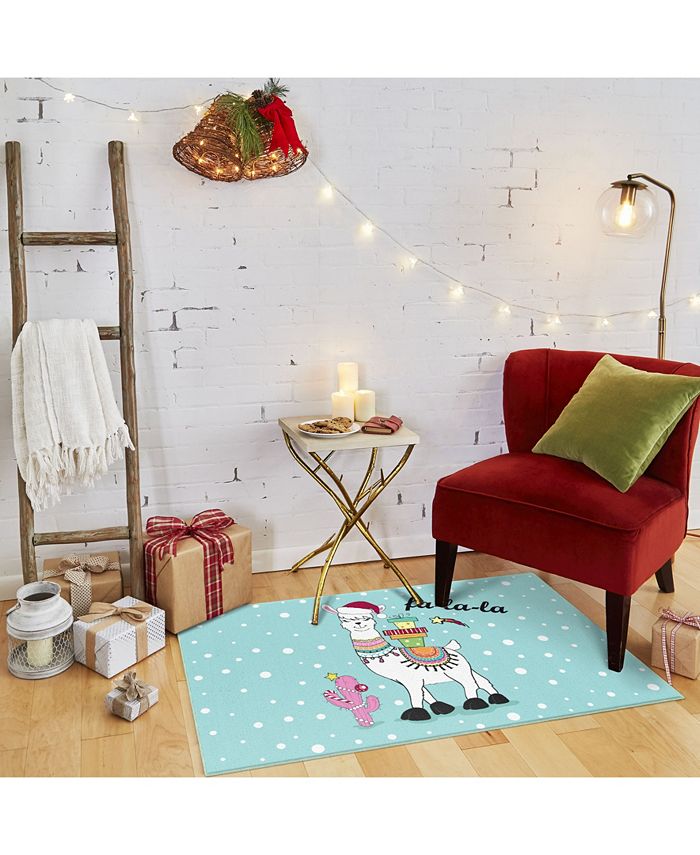 Mohawk Fa La La Llama Accent Rug, 18" x 30" - Macy's