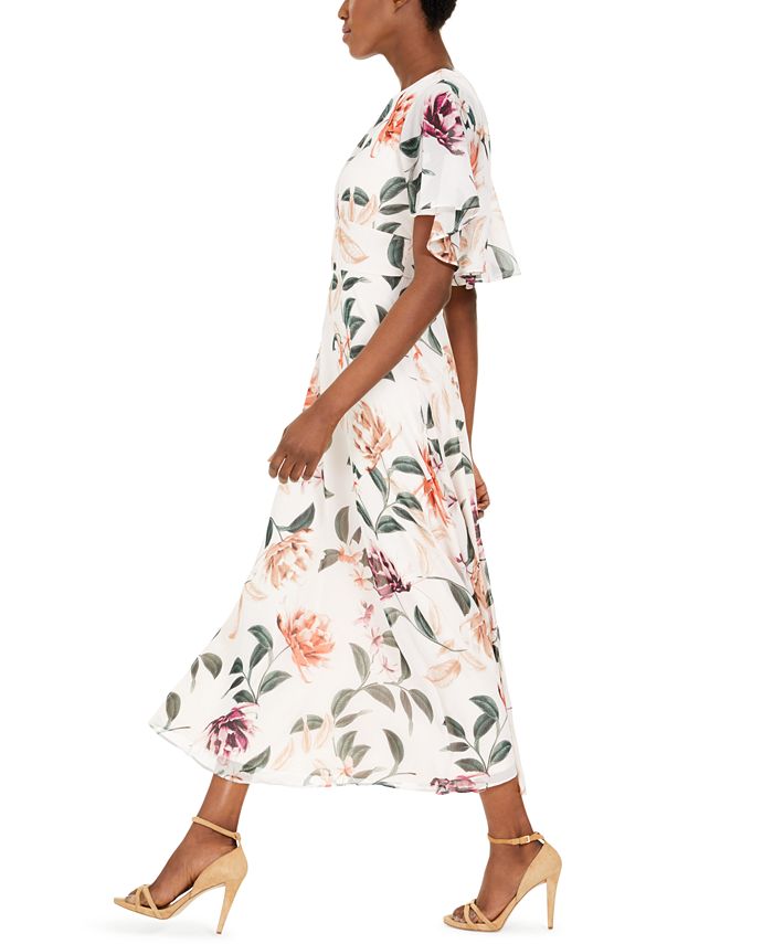 Calvin Klein Floral Maxi Dress - Macy's