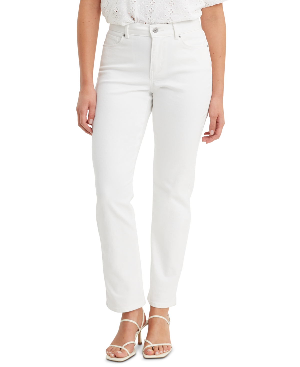 Click here for Levis Womens Classic Mid Rise Straight-Leg Jeans -... prices