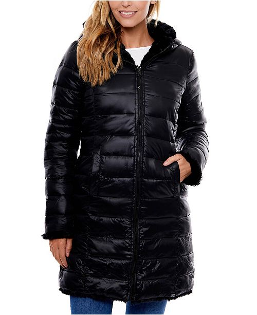 Be Boundless Sphere Reversible Faux Fur/Nylon Coat & Reviews - Jackets ...