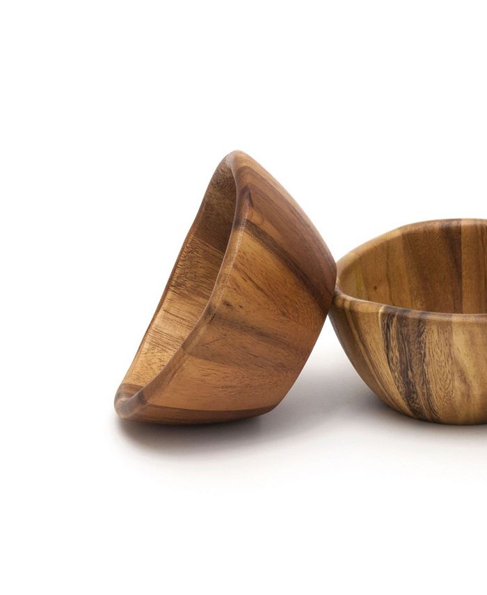 Lipper International Wooden Salad Serveware Bowl, Set of 4 - Macy's