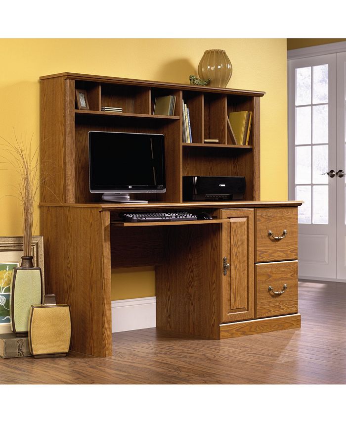 Sauder Orchard Hills Computer Desk with Hutch - Macy's