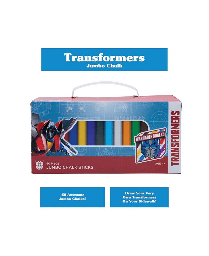 Forever Clever Transformers Jumbo Box Of Sidewalk Chalk 60 Piece - Macy's