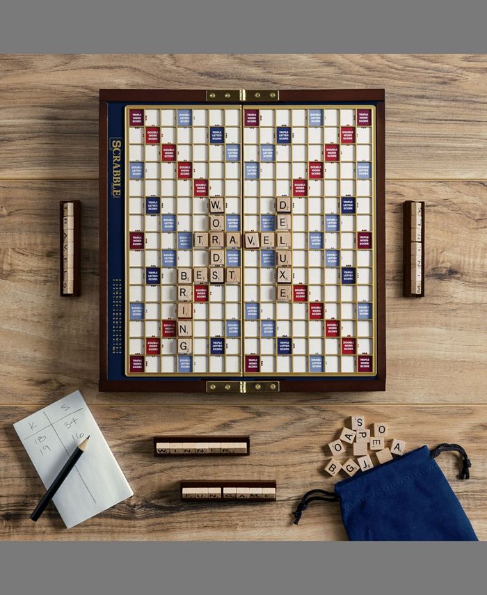 Winning Solutions Scrabble Deluxe Travel Board Game - Macy's