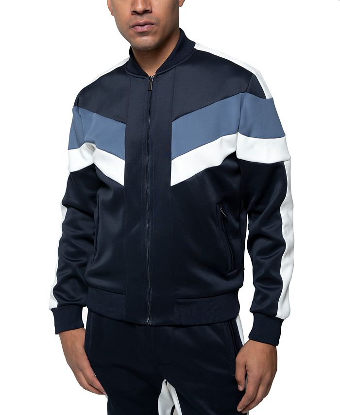 Sean John Men's Chevron Zip-Front Track Jacket - Macy's