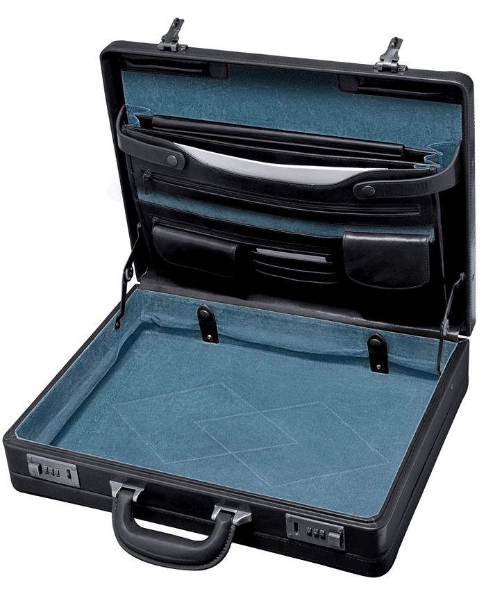 Mancini Signature Collection Luxurious Expandable Attache Case - Macy's