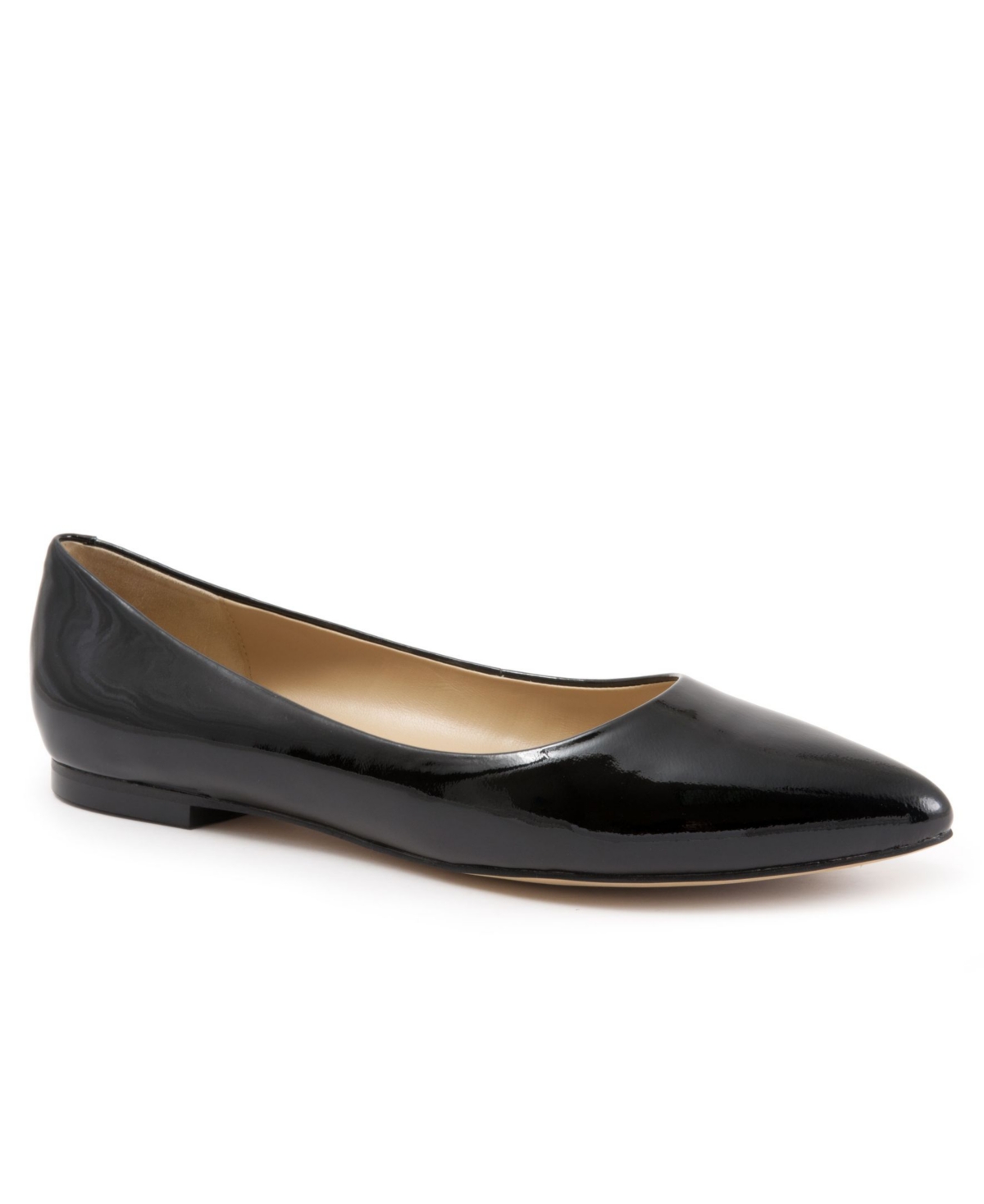 Click here for Trotters Estee Flat - Black patent prices