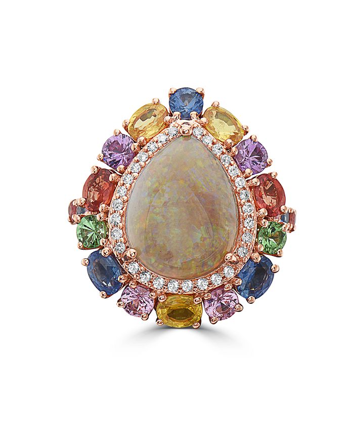 EFFY Collection EFFY® Opal (2 1/4 ct. t.w.), Multi Sapphire (5 5/8 ct ...