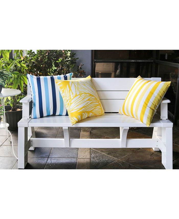 Homey Cozy Outdoor Nancy Leaf Set of 2 Throw Pillows - Macy's