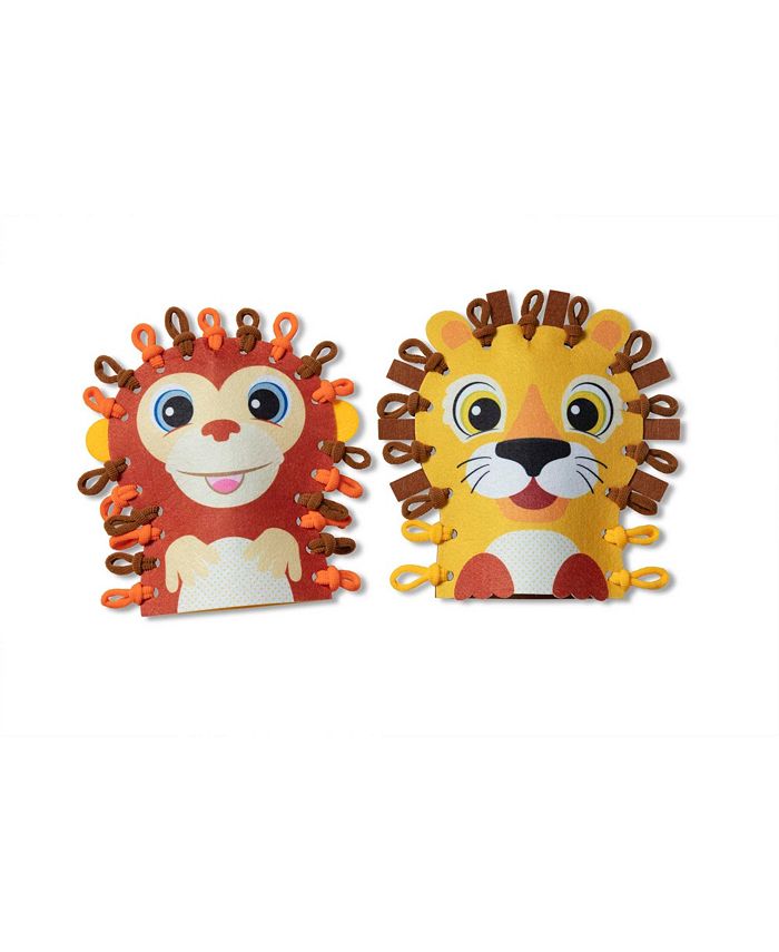 Melissa and Doug Melissa Doug Loop It Safari Puppets Beginner Craft Kit ...