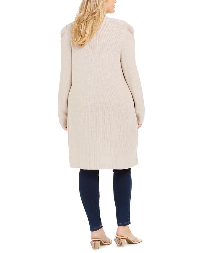 INC International Concepts INC Plus Size Puff-Sleeve Completer Cardigan ...